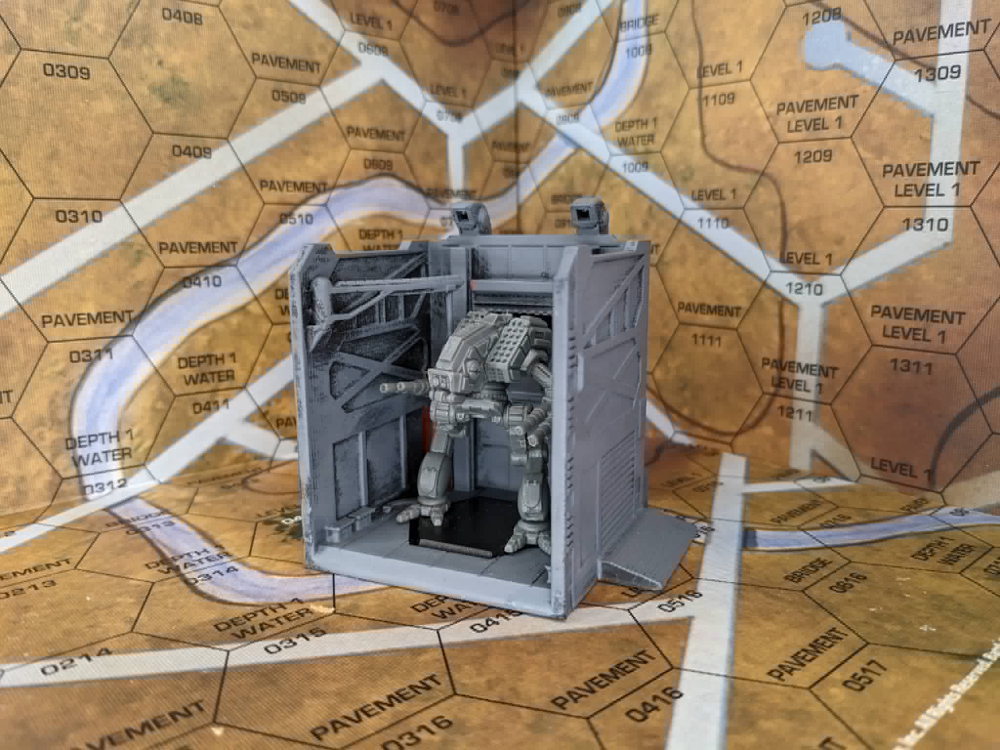 Mech Repair Bay Tabletop Accessory 3D Print by Cross Electric Designs ...